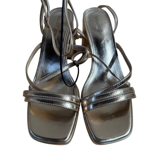 modatope | Shoes | Modatope Brand Womens Platform Sandals In Metallic ...